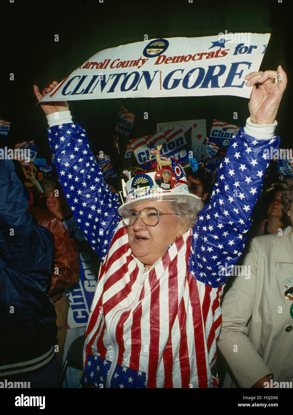 Canton, Ohio, USA, October, 1992 Campaign rally for Democratic Arkansas ...
