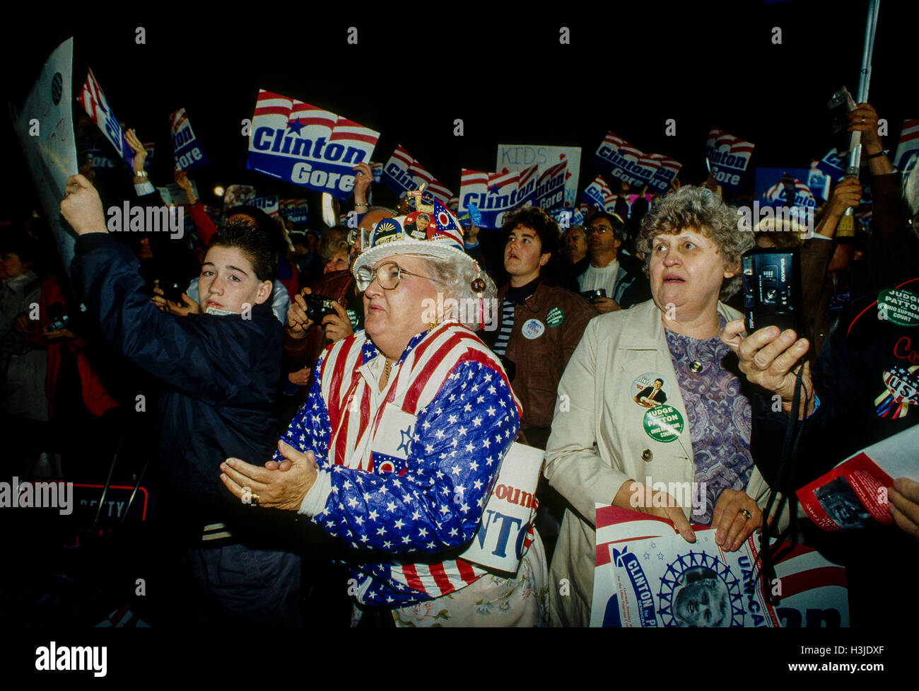 Canton, Ohio, USA, October, 1992 Campaign rally for Democratic Arkansas ...