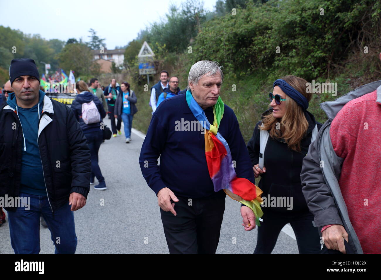 Perugia, Italy. 09th Oct, 2016. Don Luigi Ciotti, founder of ...