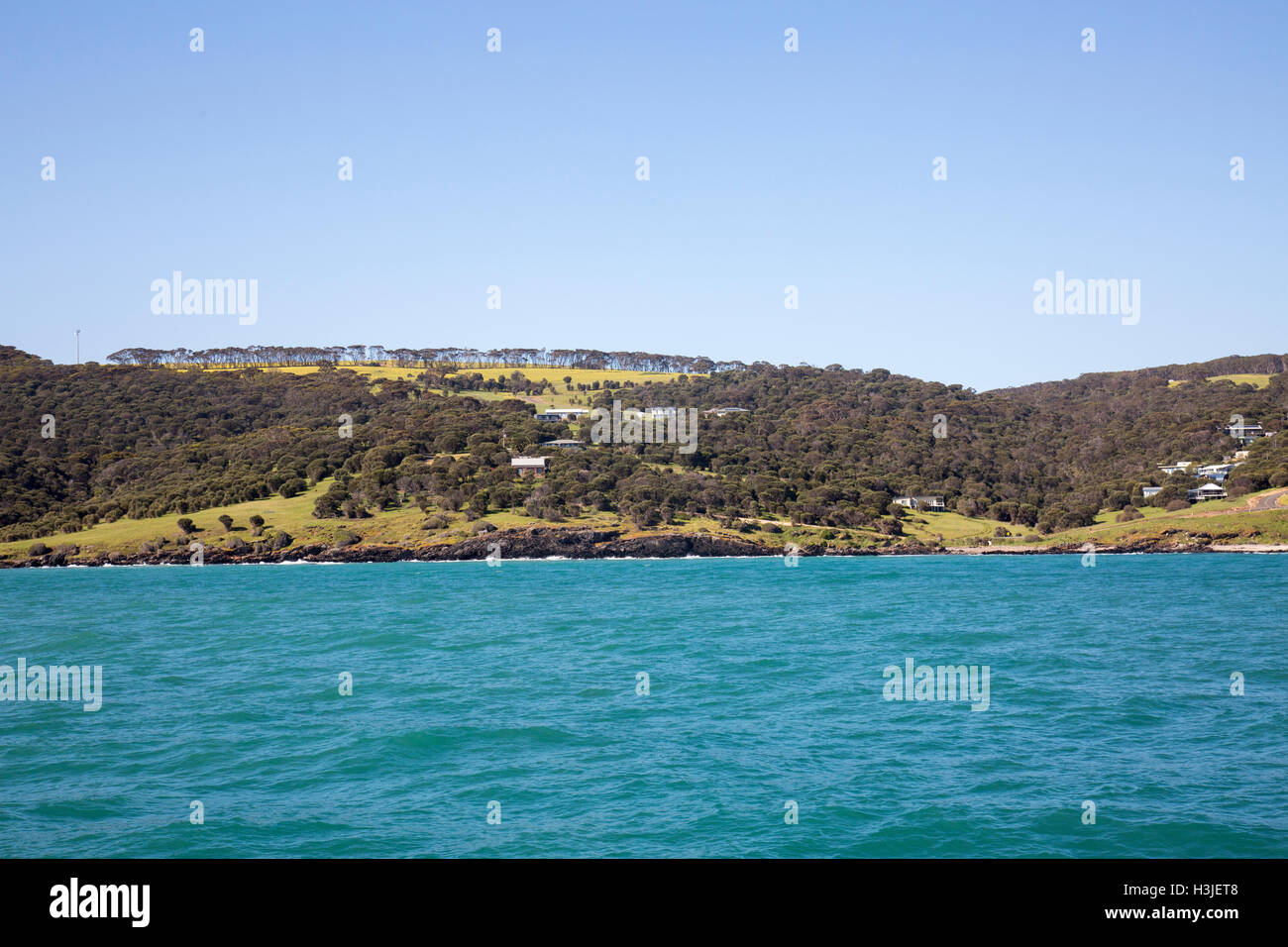 Penneshaw on the coast of Kangaroo island,South Australia Stock Photo ...