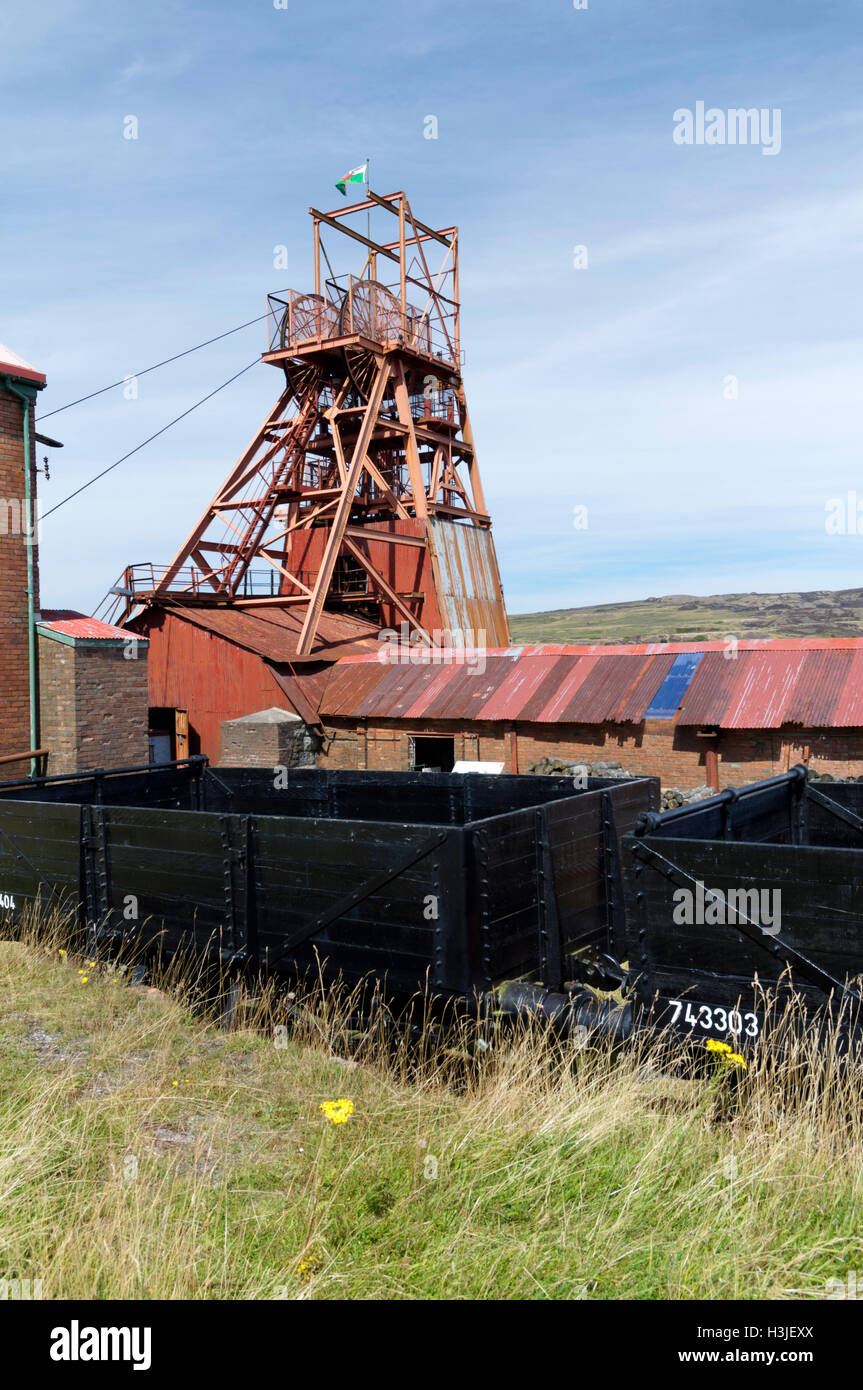 Pit Head Winding Gear, Big Pit Mining Museum, Blaenavon, Torfaen, South ...