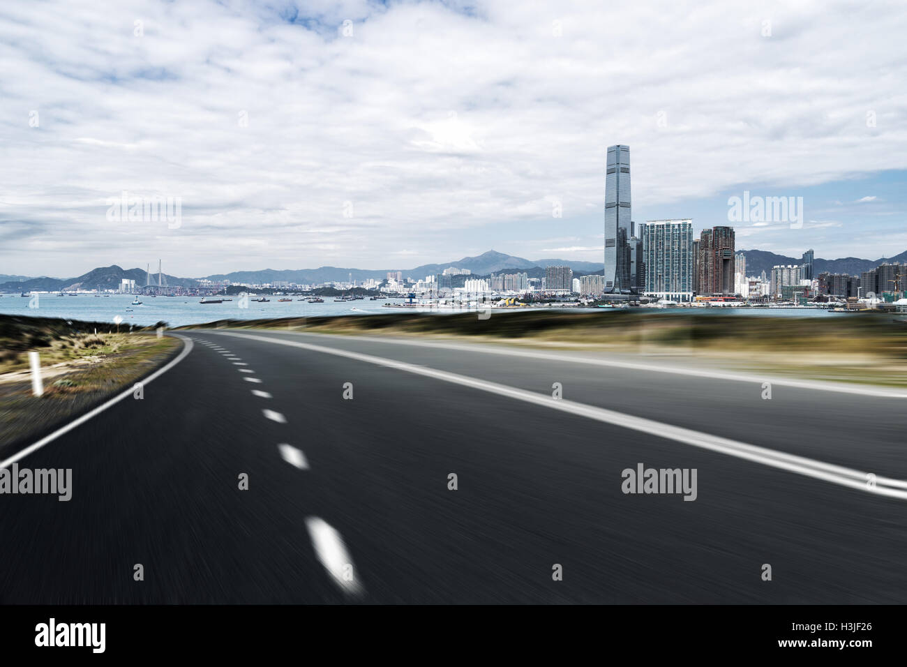 Hong kong empty road hi-res stock photography and images - Alamy