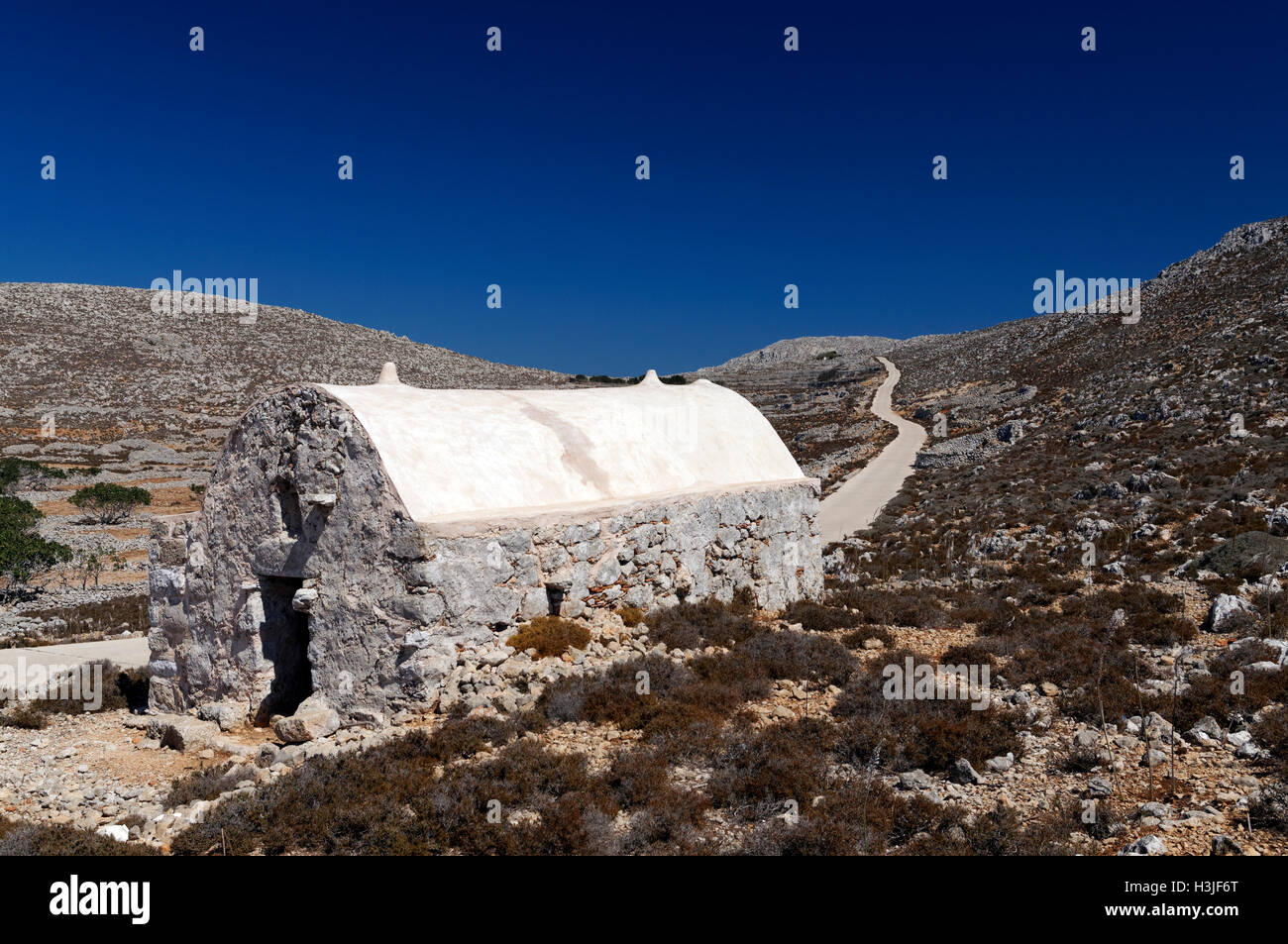 Stavas Christos church Chalki Island near Rhodes, Dodecanese Islands ...