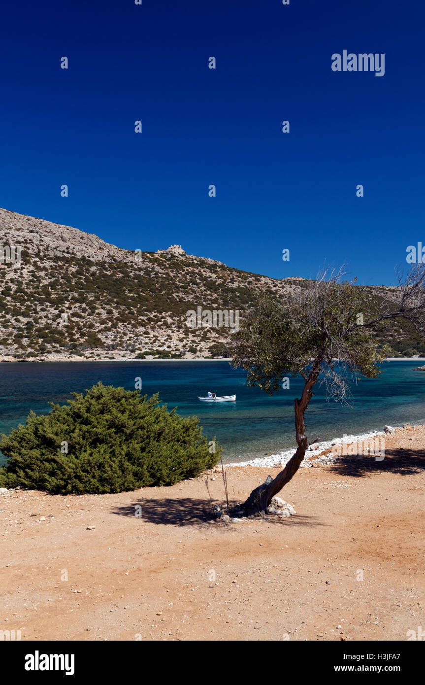 Alimnia Island saint Georges Bay and Castle, near Rhodes, Dodecanese ...