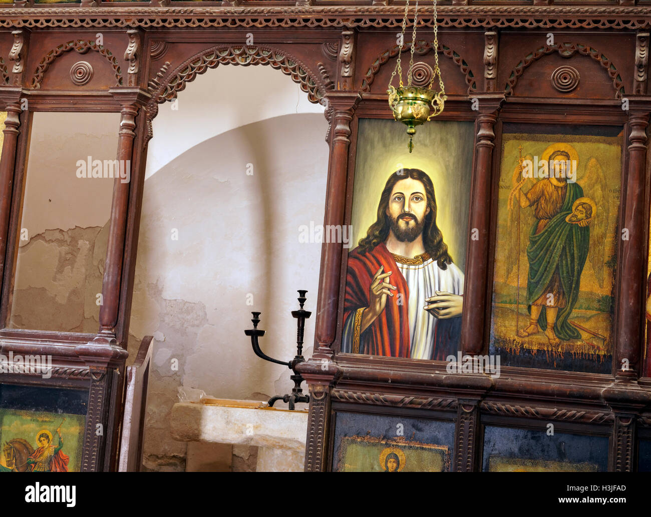 Church interior greece hi-res stock photography and images - Alamy