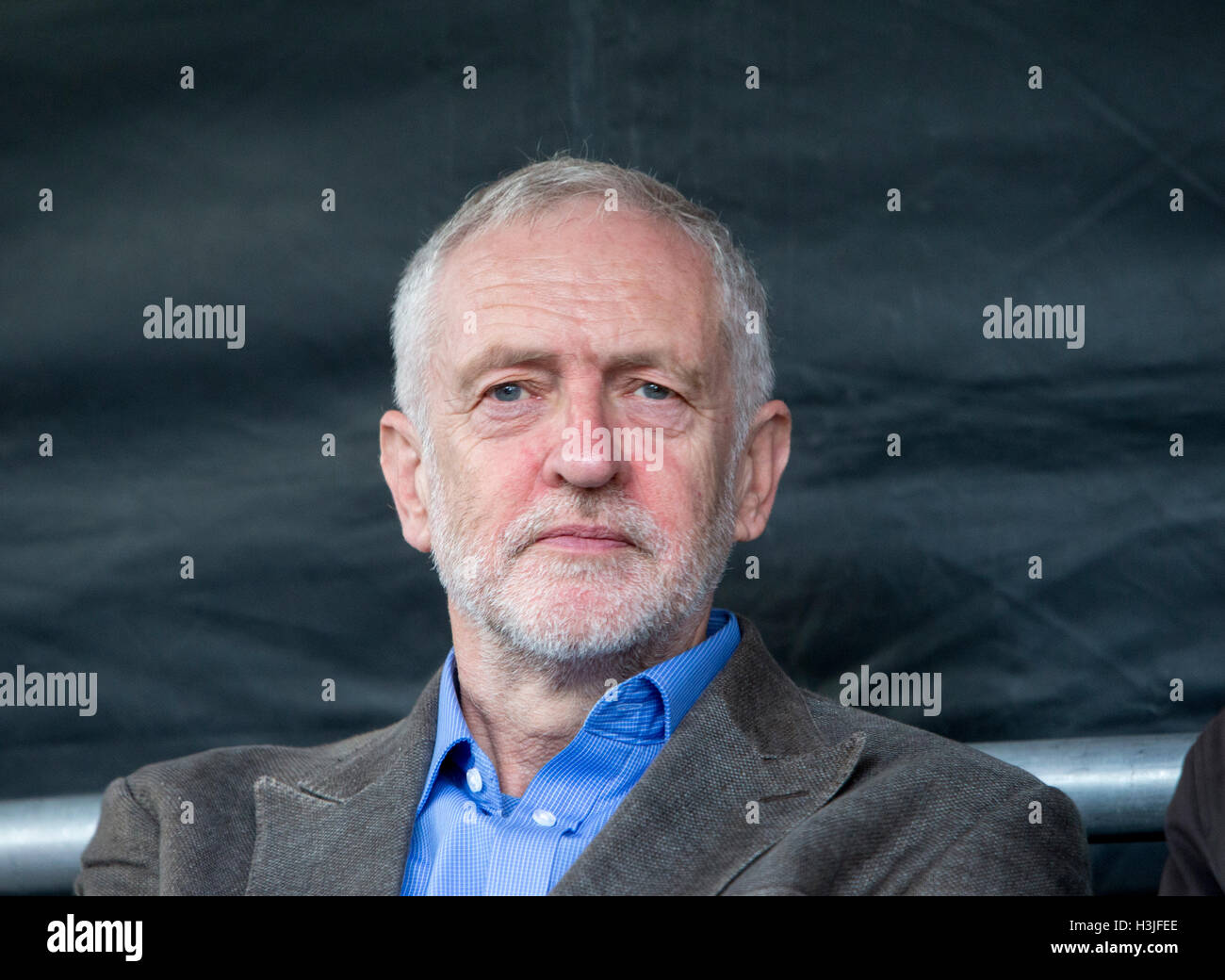 Labour leader,Jeremy Corbyn,at a rally to mark the 80th anniversary of ...