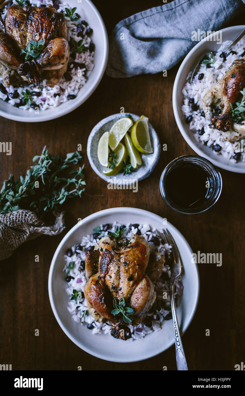 Cornish hens rice hi-res stock photography and images - Alamy