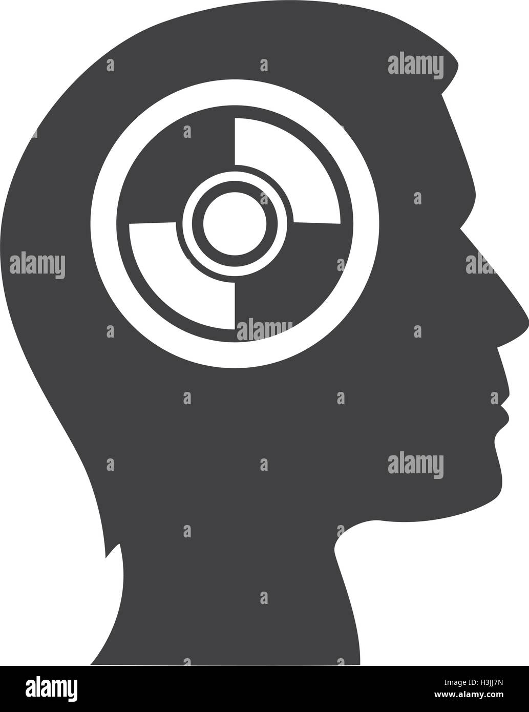 human head profile Stock Vector Image & Art - Alamy
