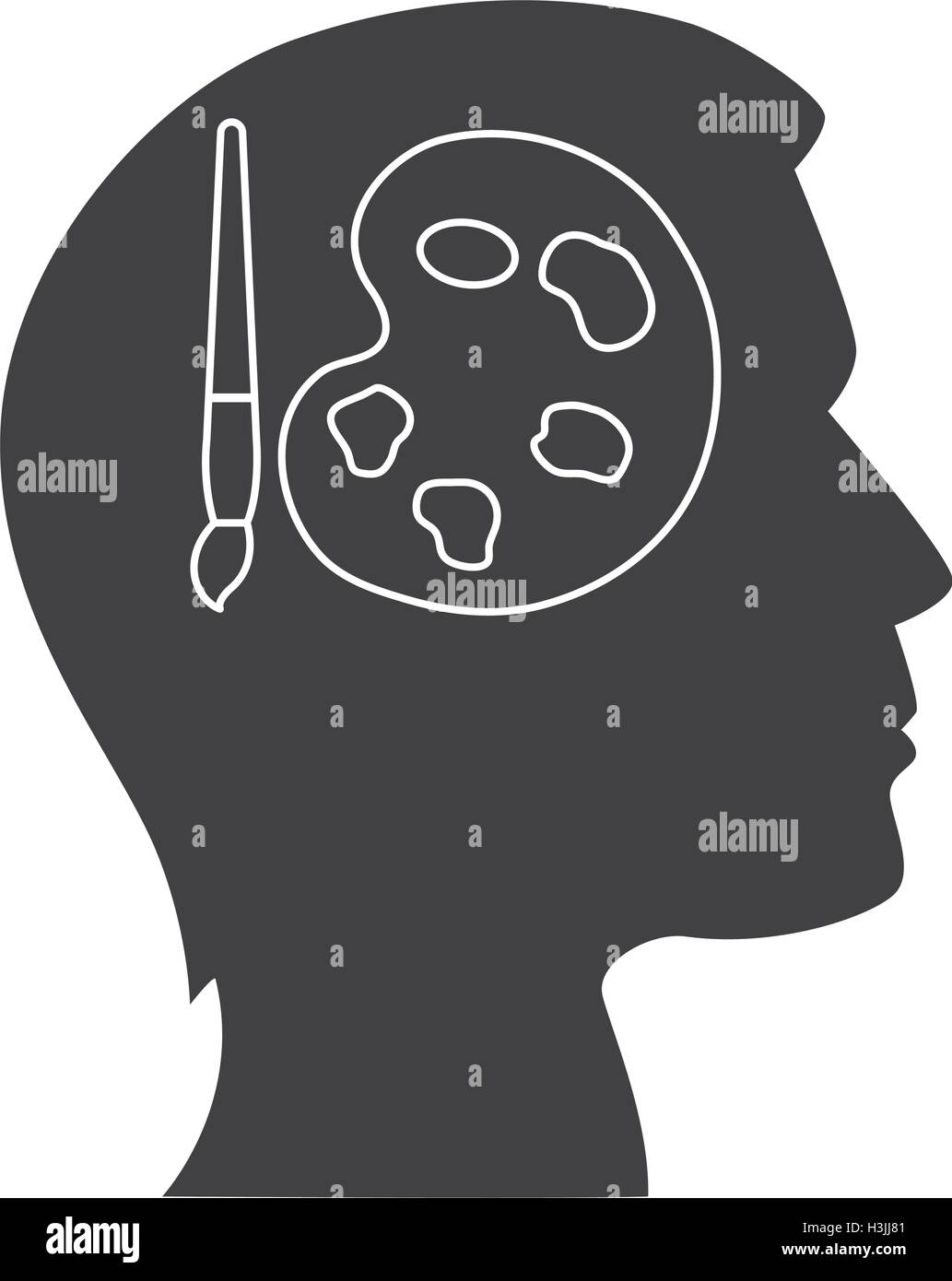 human head profile Stock Vector Image & Art - Alamy