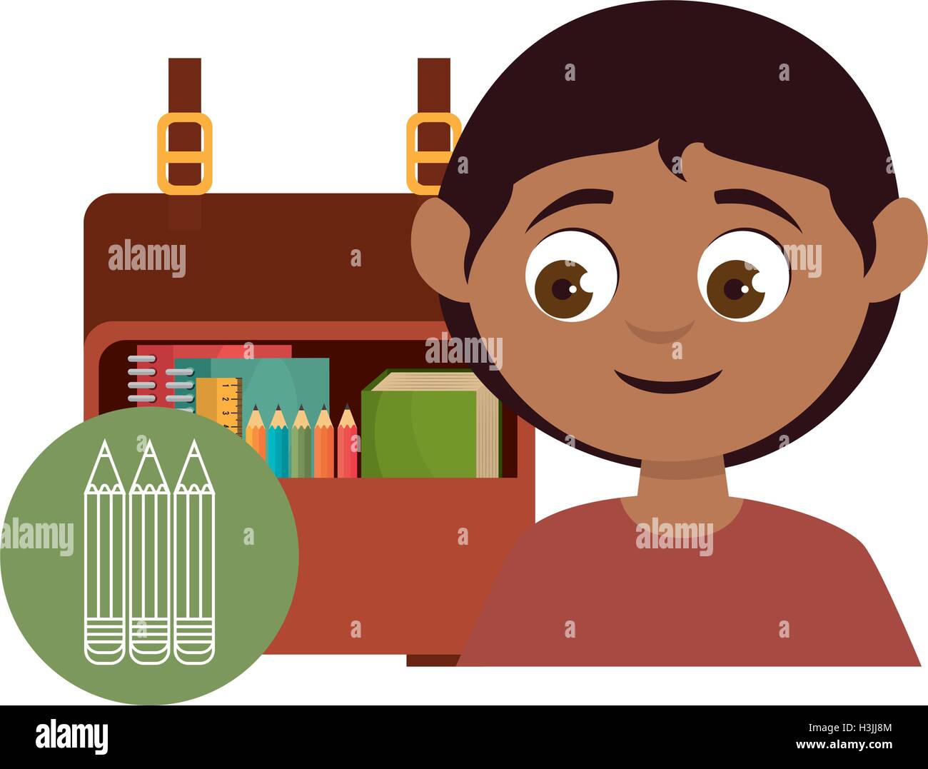 avatar kid school design Stock Vector Image & Art - Alamy