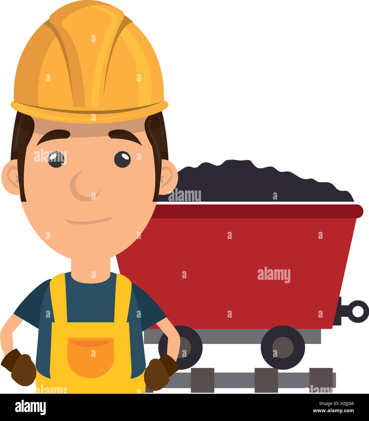 Railway track worker Stock Vector Images - Alamy