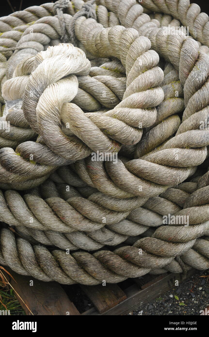 This is an anchor ship rope Stock Photo - Alamy