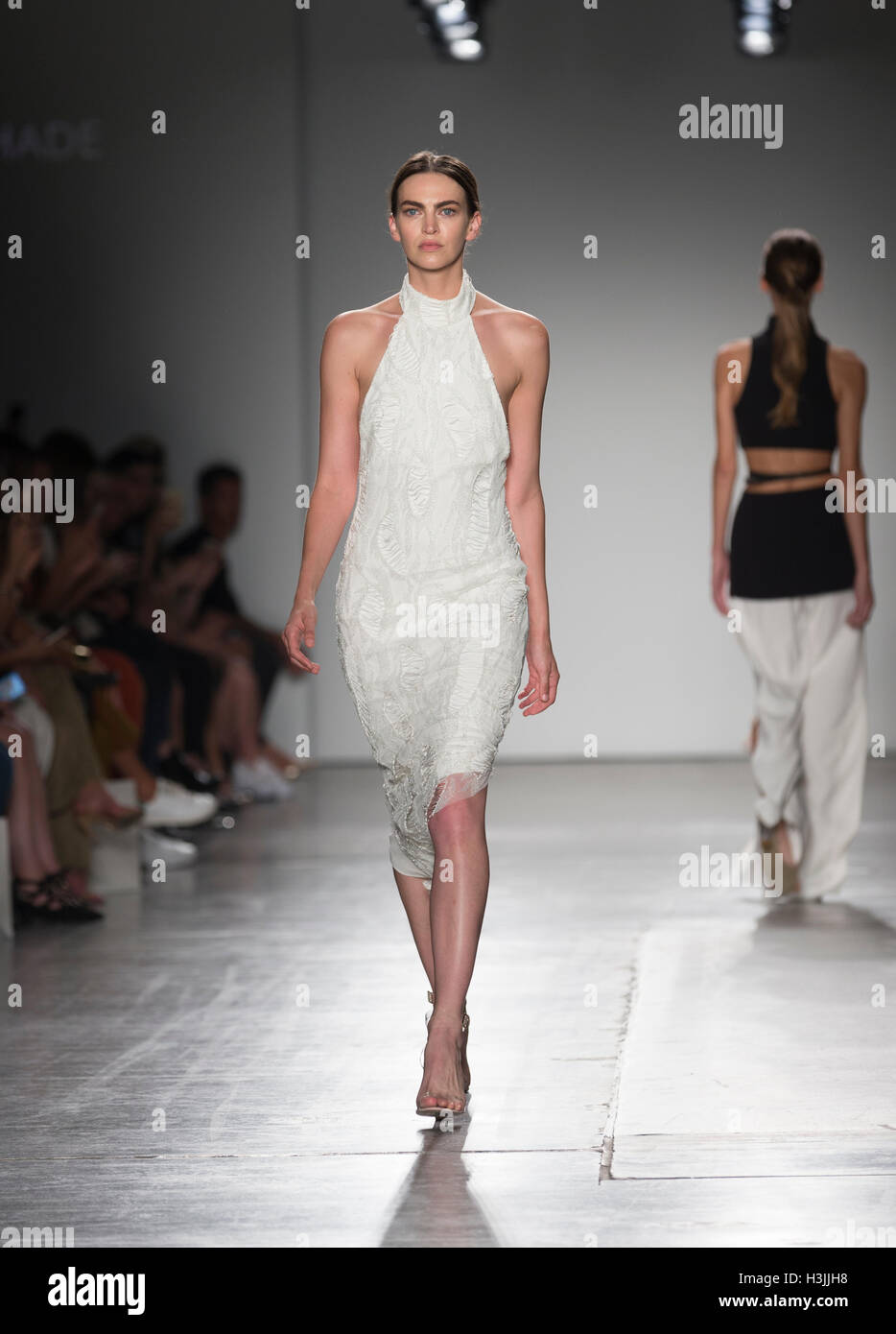 New York, NY USA - September 8, 2016: Model walks runway for Australian ...