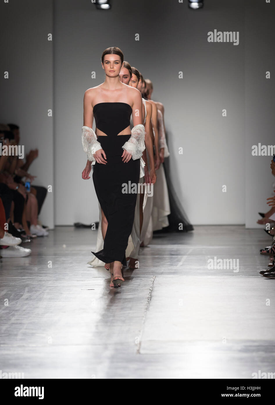 New York, NY USA - September 8, 2016: Models walk runway for Australian ...