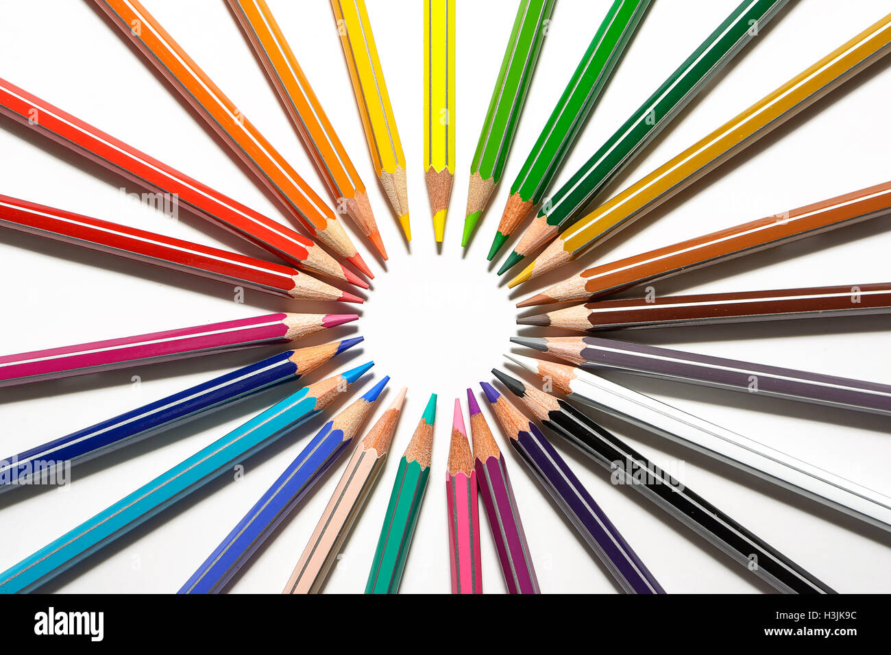 Colored Pencils Circle