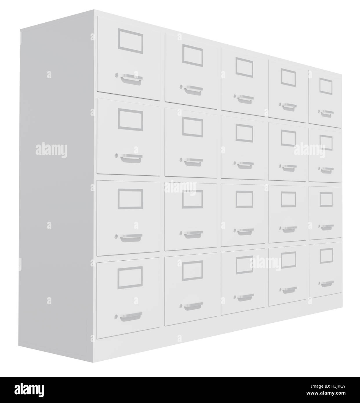Office cabinet isolated over white background Stock Photo - Alamy