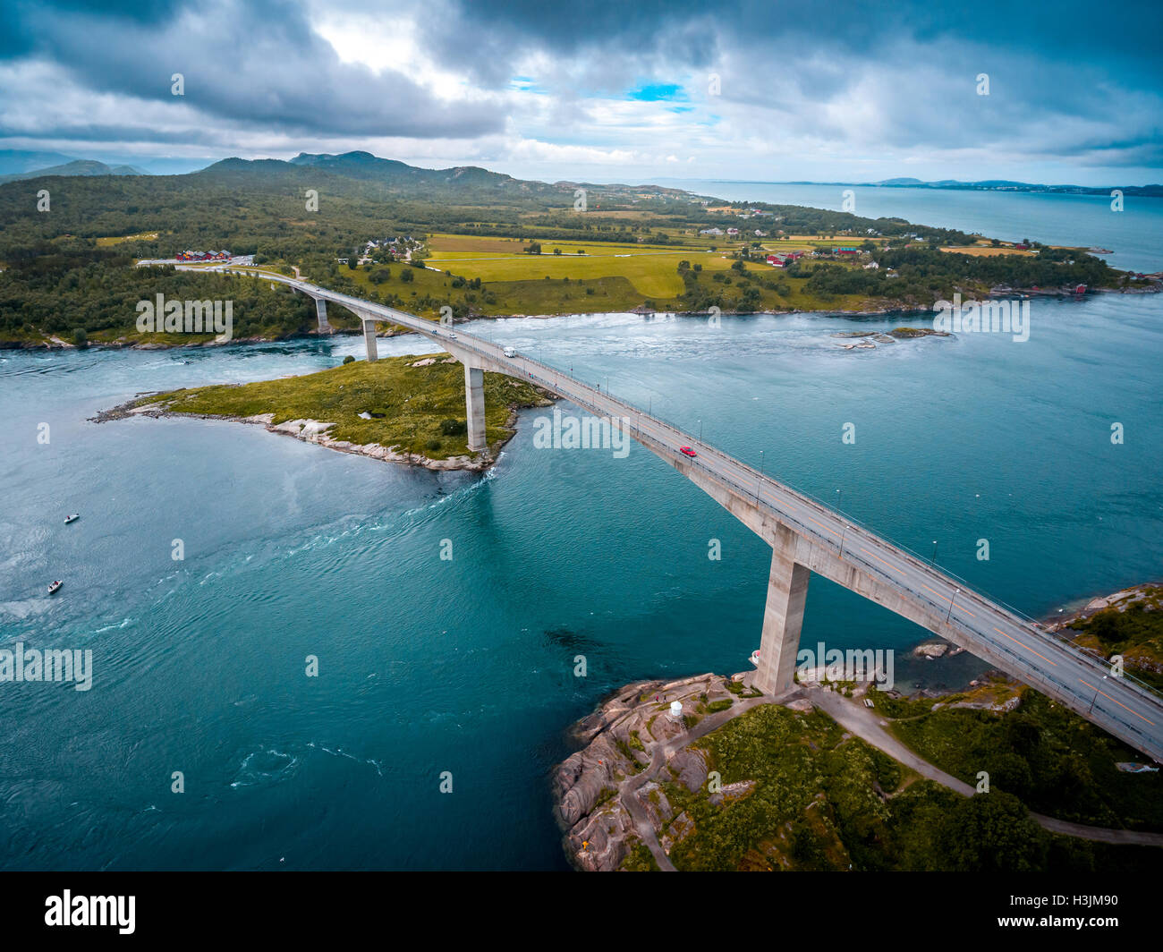 Whirlpools of the maelstrom of Saltstraumen, Nordland, Norway Stock ...