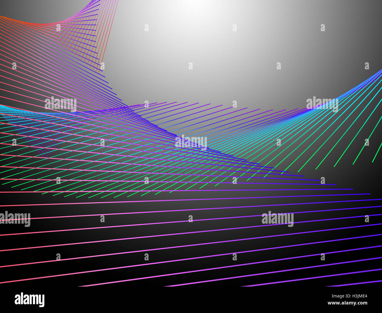 Dynamic and Bright Linear Spiral with Colorful Gradient Stock Photo - Alamy