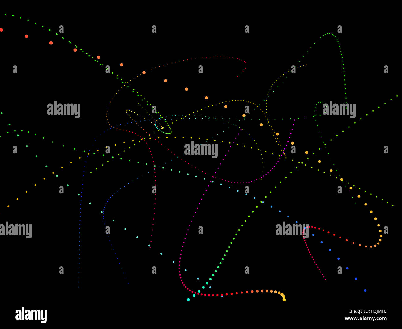 Dynamic and Bright Linear Sphere with Colorful Gradient Stock Photo - Alamy