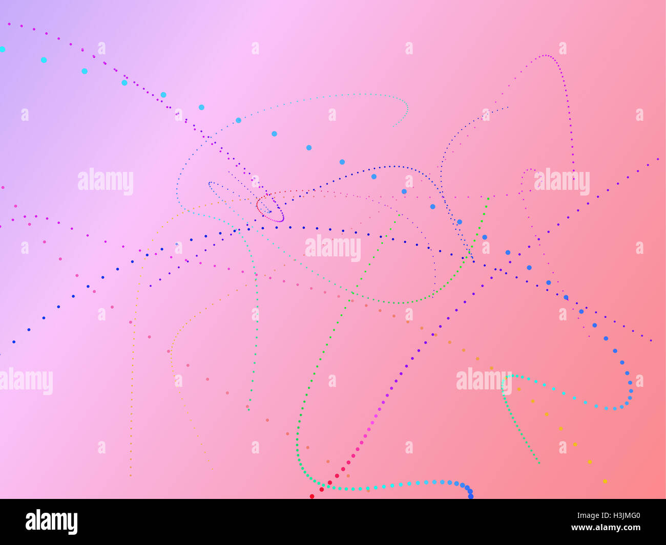 Dynamic and Bright Linear Sphere with Colorful Gradient Stock Photo - Alamy