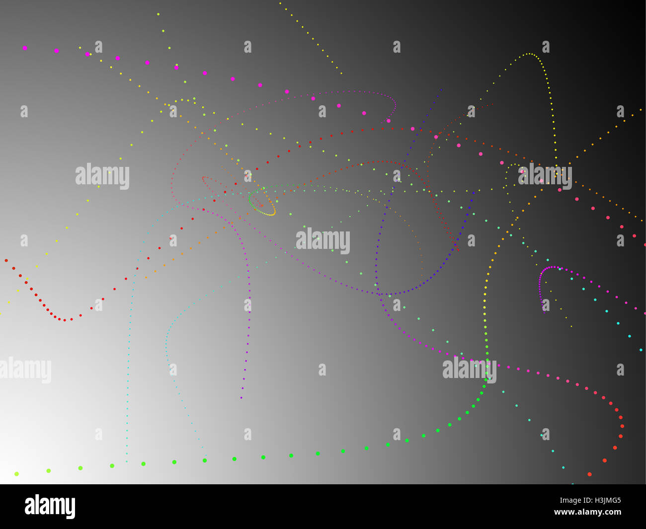 Dynamic and Bright Linear Sphere with Colorful Gradient Stock Photo - Alamy