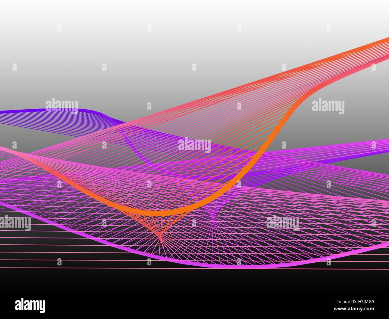 Dynamic and Bright Linear Spiral with Colorful Gradient Stock Photo - Alamy