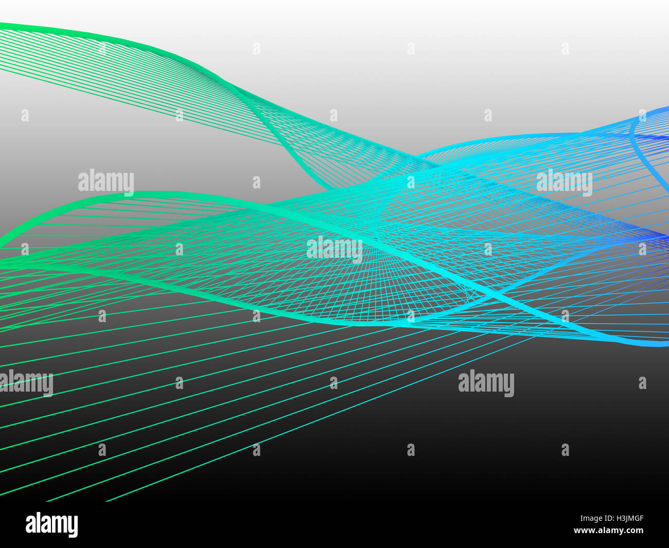 Dynamic and Bright Linear Spiral with Colorful Gradient Stock Photo - Alamy
