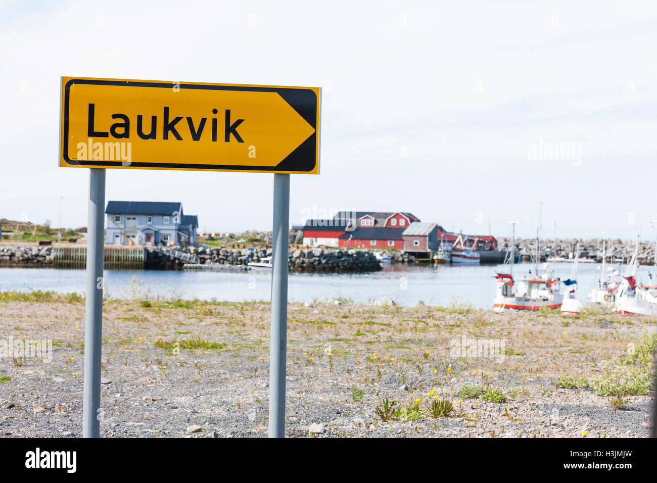 Laukvik, Lofoten Islands, Norway Stock Photo - Alamy