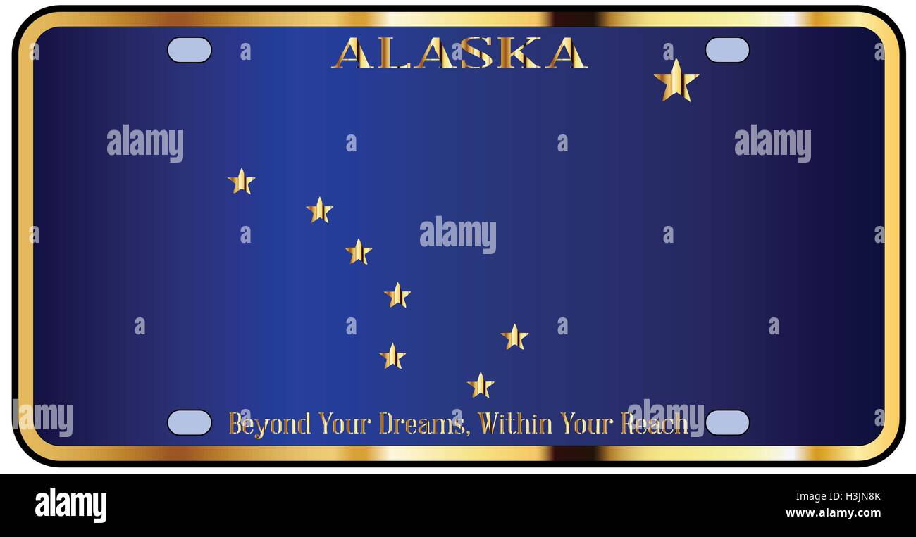 Alaska license plate hi-res stock photography and images - Alamy