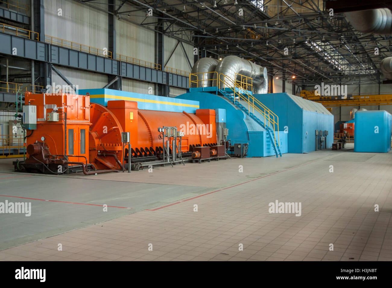 Steam turbine - coal power station. Europe Stock Photo - Alamy