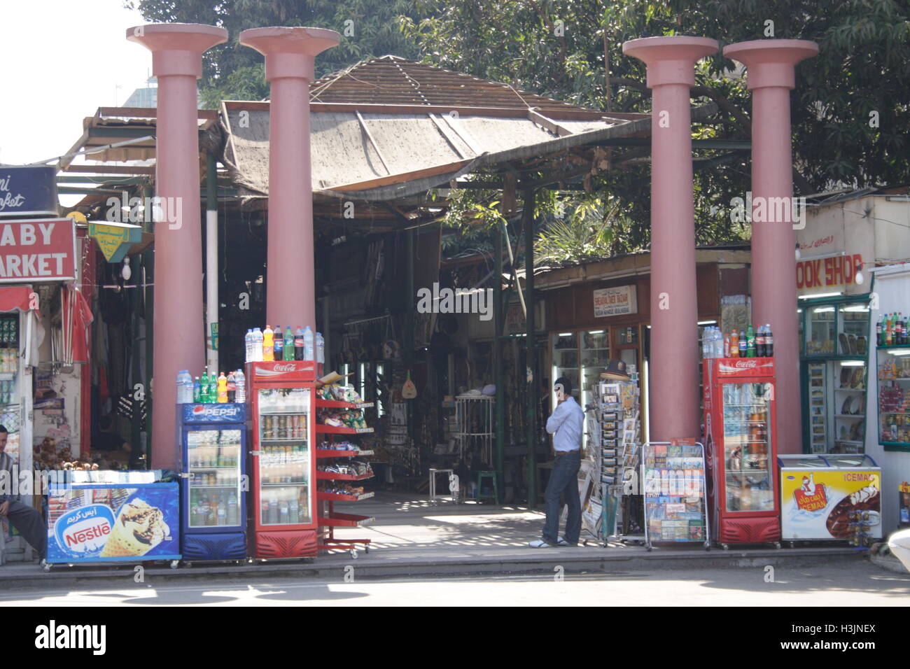 Market, Kiosk, Products, People Stock Photo - Alamy