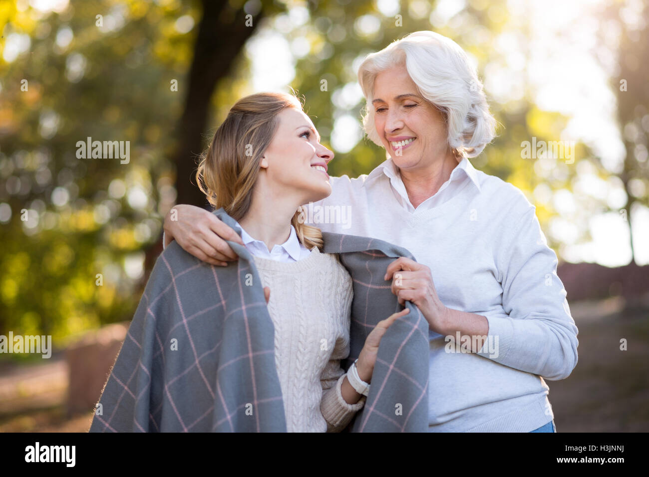 Taking care of elderly parent hi-res stock photography and images - Alamy