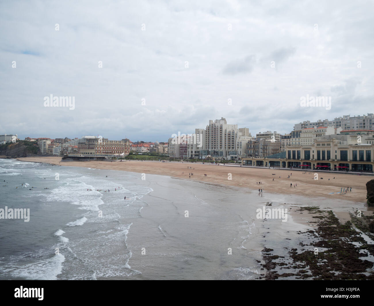 French beach scene hi-res stock photography and images - Alamy