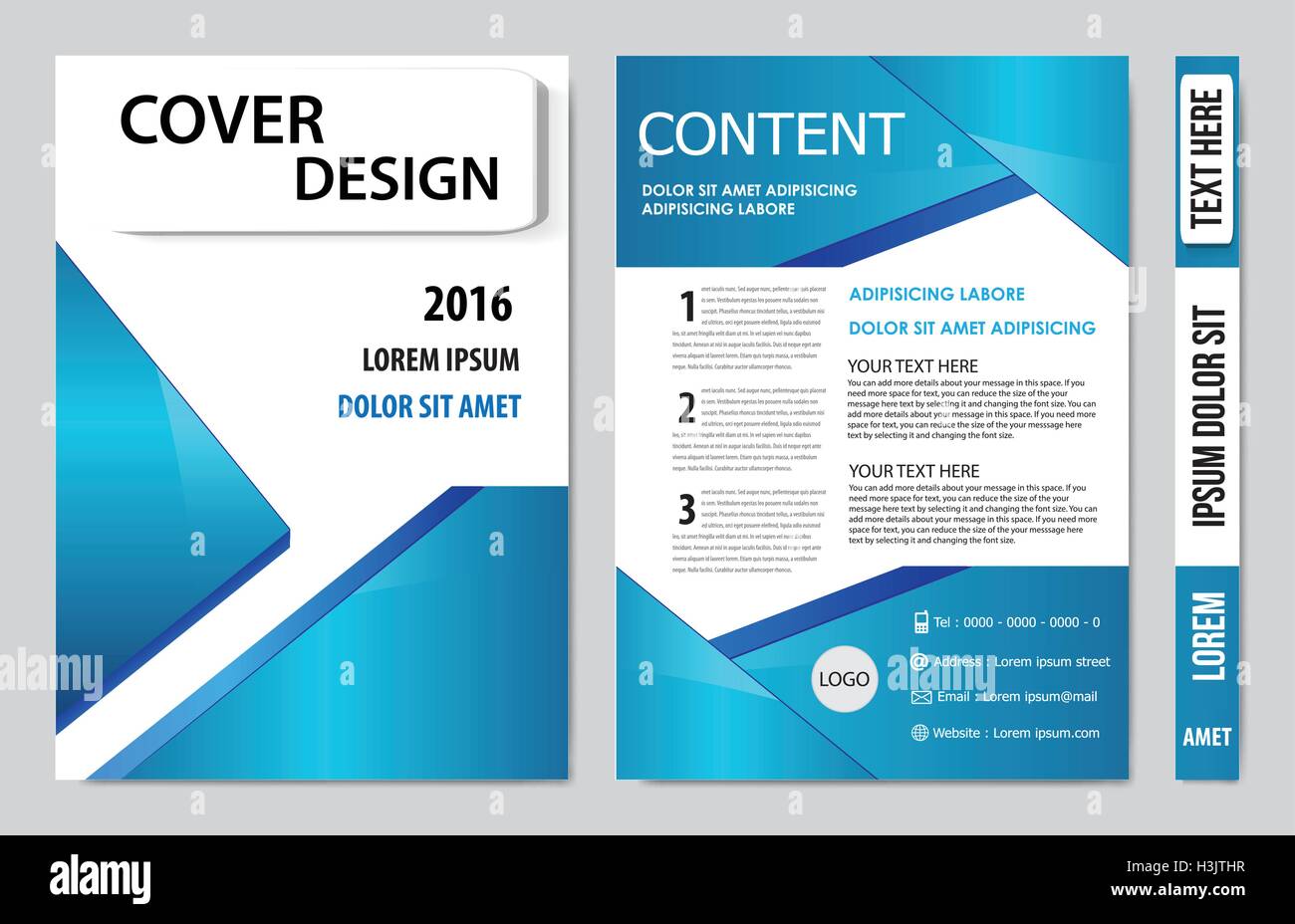 Cover book presentation report design template Stock Vector Image & Art ...