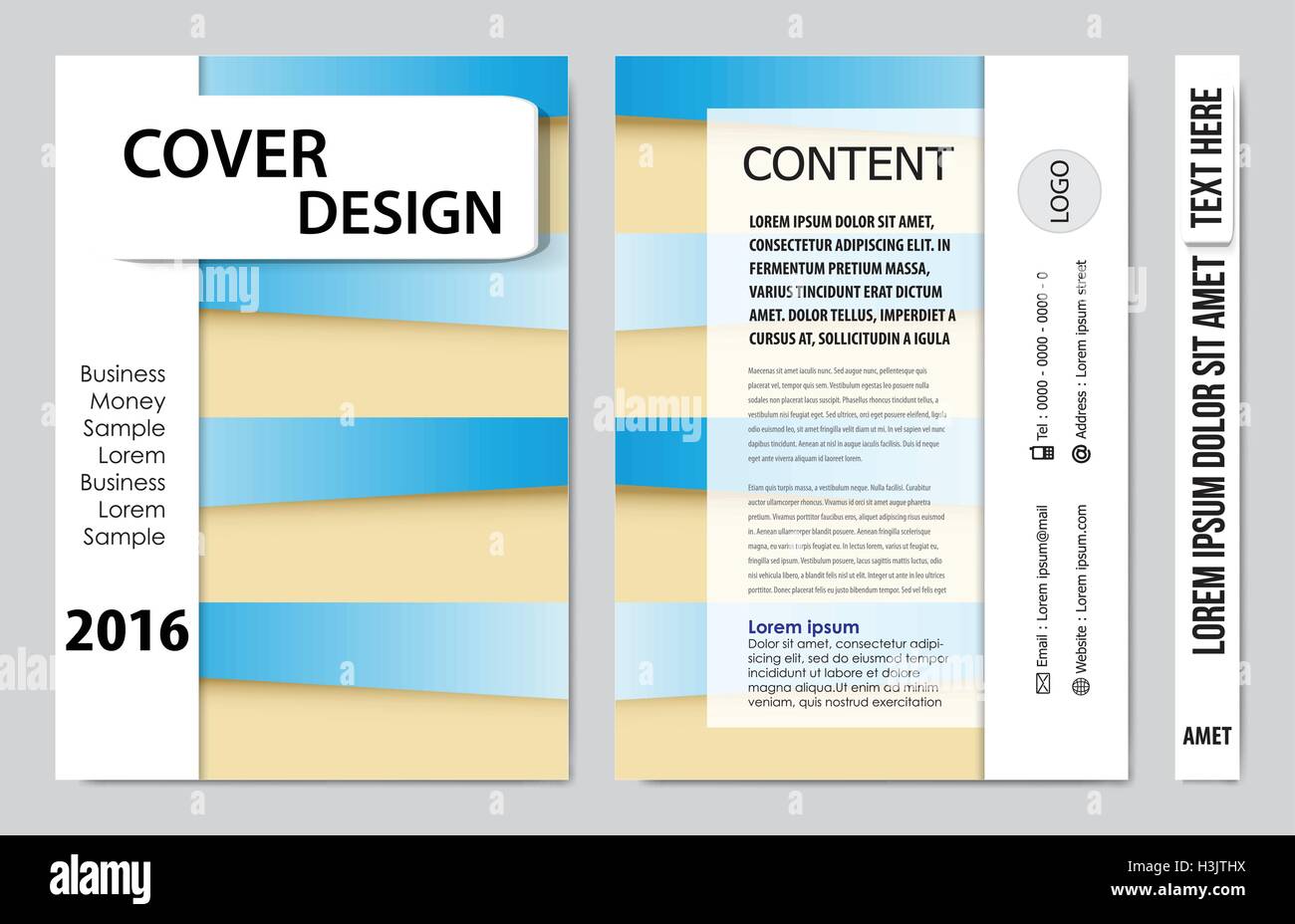 Cover book presentation report design template Stock Vector Image & Art ...