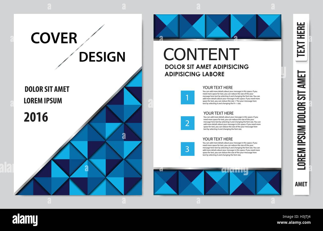 Cover book presentation report design template Stock Vector Image & Art ...