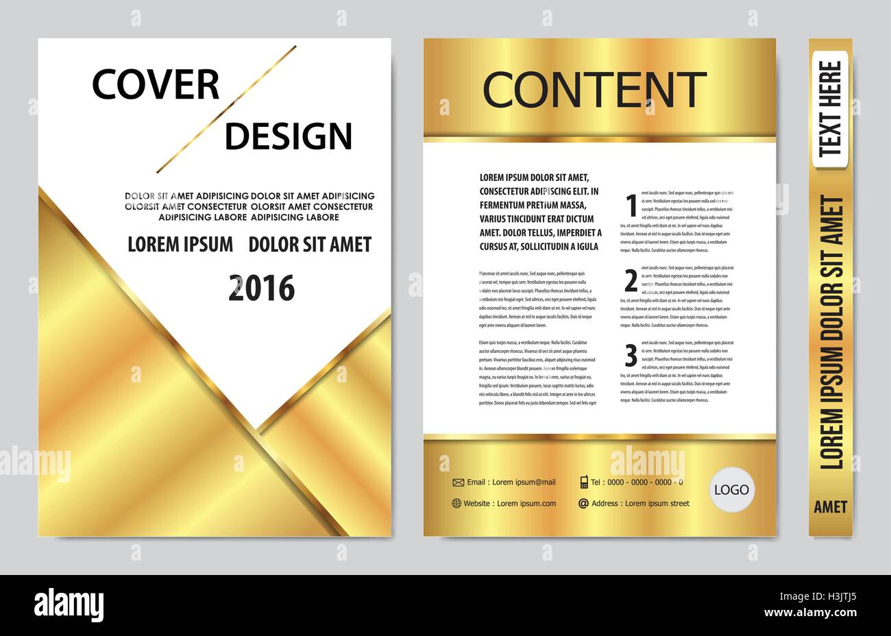 Cover book presentation report design template Stock Vector Image & Art ...