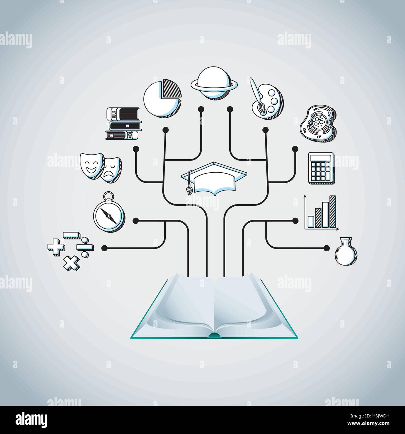 infographic education presentation icons Stock Vector Image & Art - Alamy