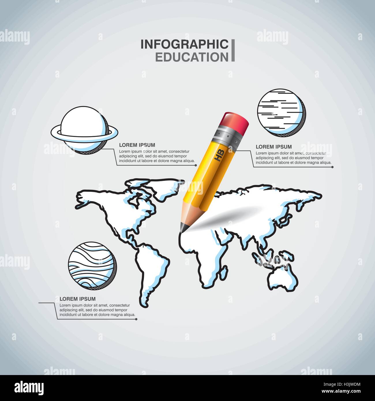 infographic education presentation icons Stock Vector Image & Art - Alamy