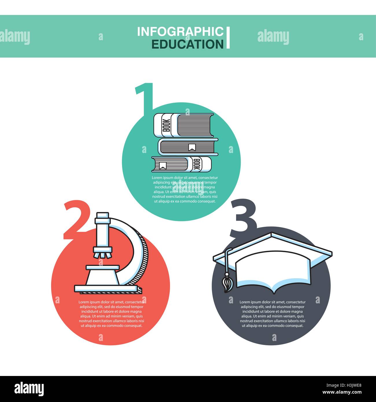 infographic education presentation icons Stock Vector Image & Art - Alamy