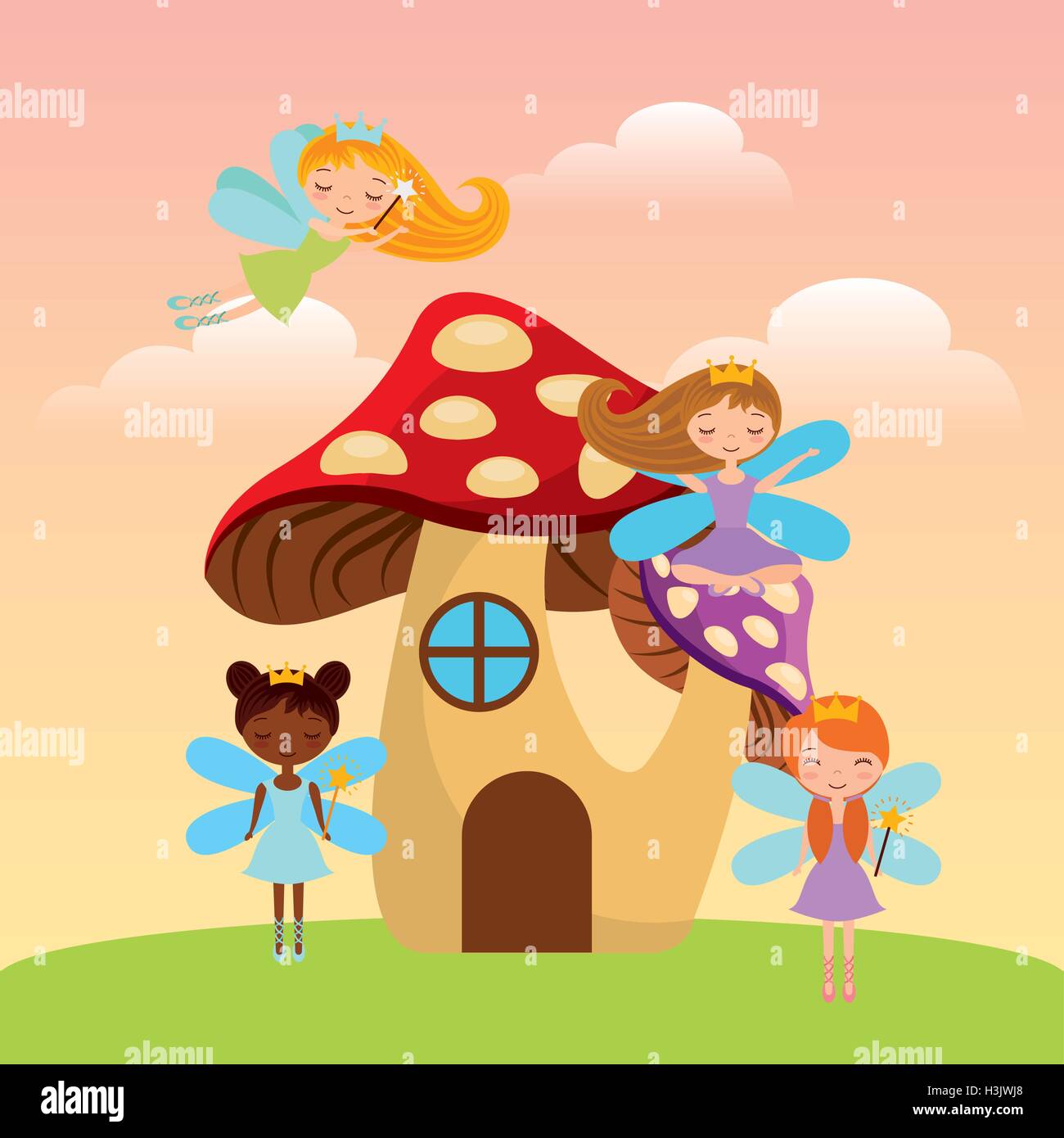 cute little fairy character Stock Vector Image & Art - Alamy