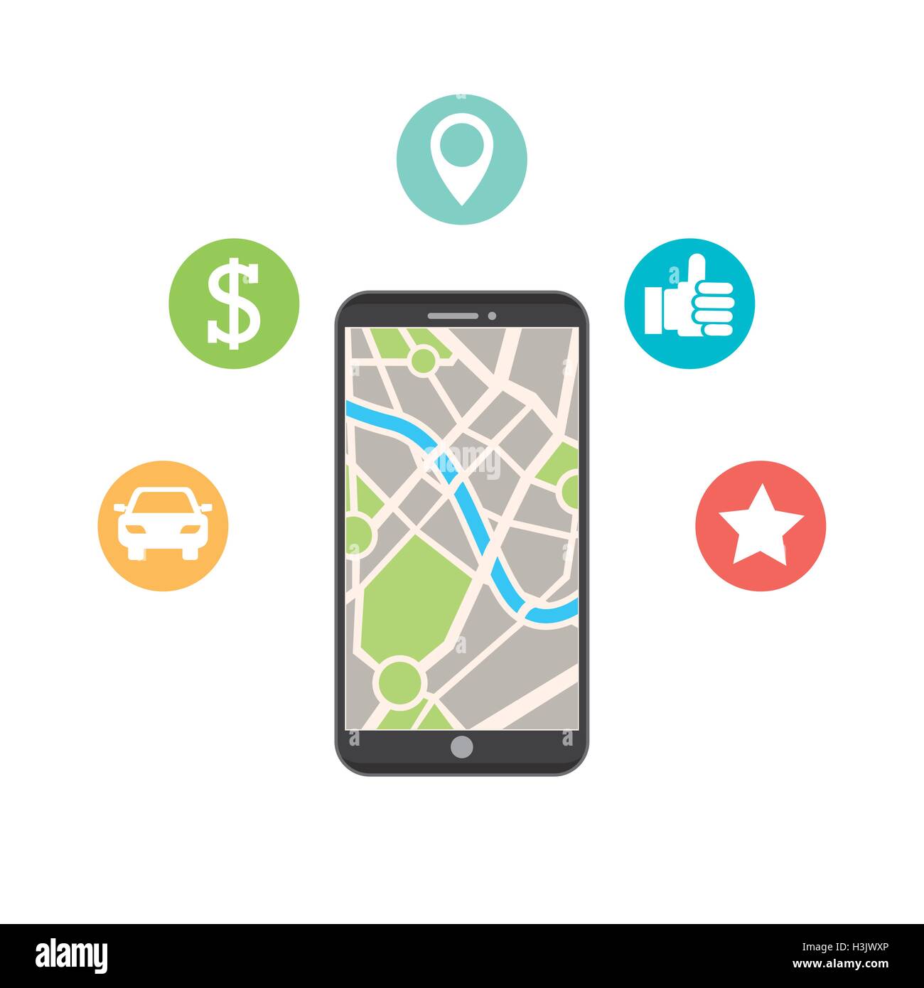 transport service app technology icon Stock Vector Image & Art - Alamy