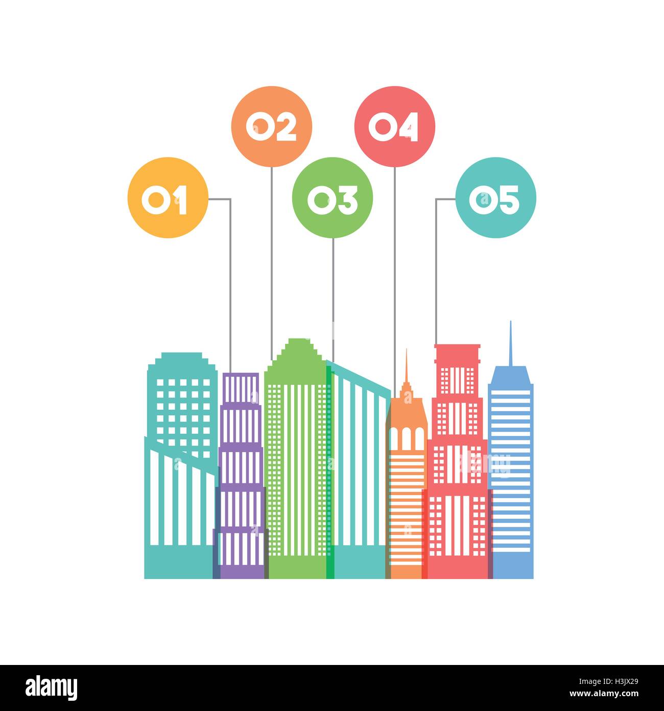 buildings infographic city presentation Stock Vector Image & Art - Alamy