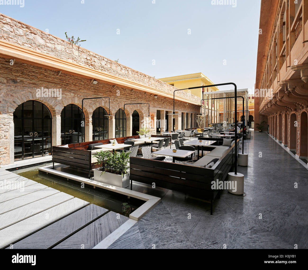 Overall view. Baradari at City Palace, Jaipur, India. Architect: Studio ...