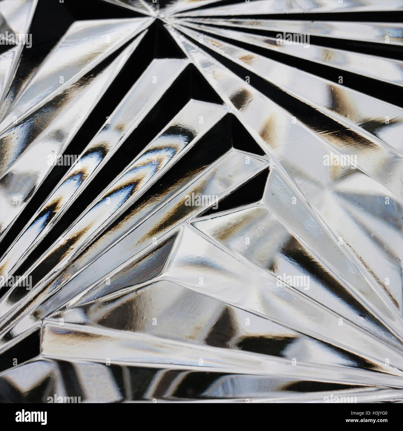 Cut glass pattern close up Stock Photo - Alamy