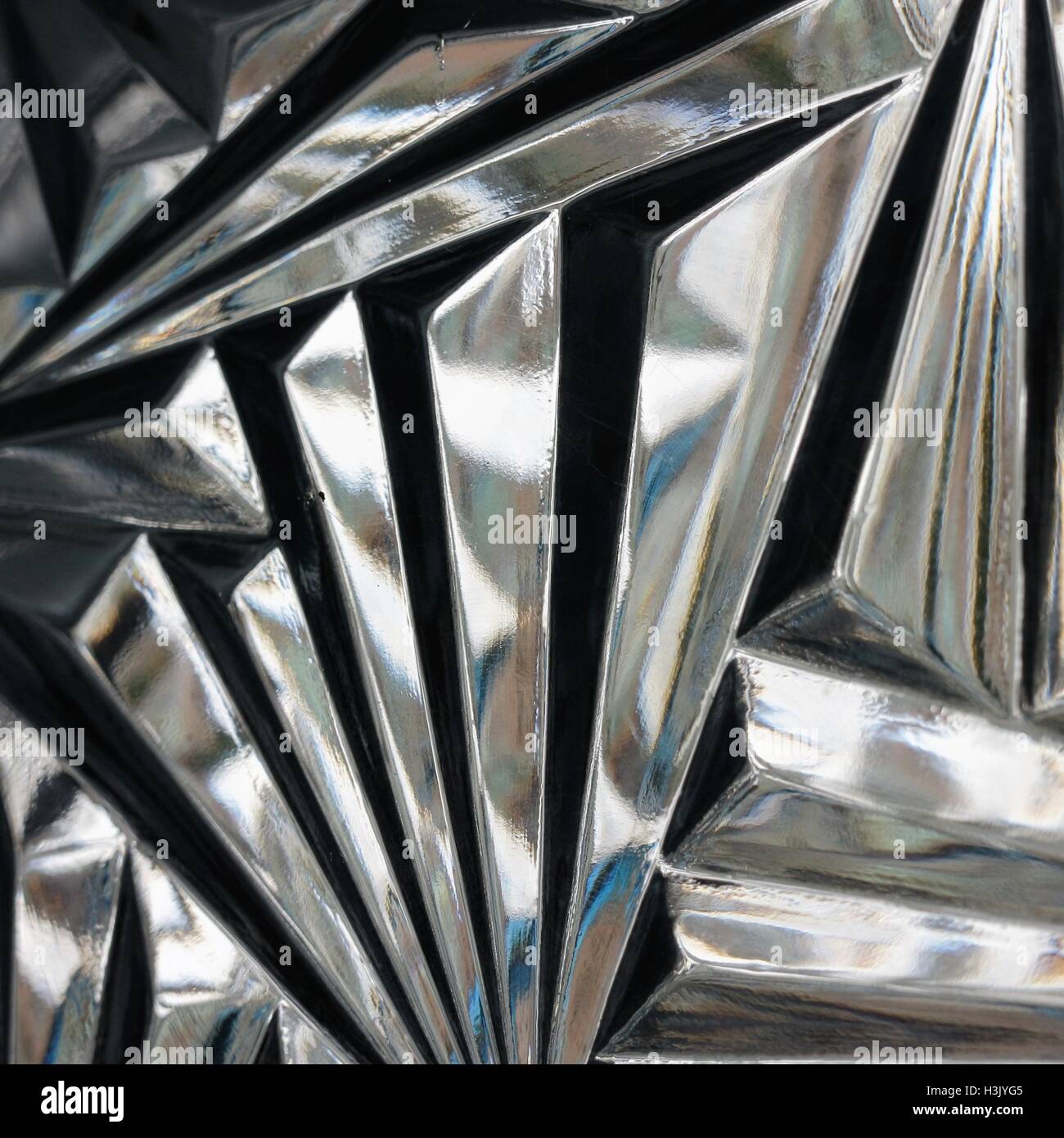Cut glass pattern close up Stock Photo - Alamy