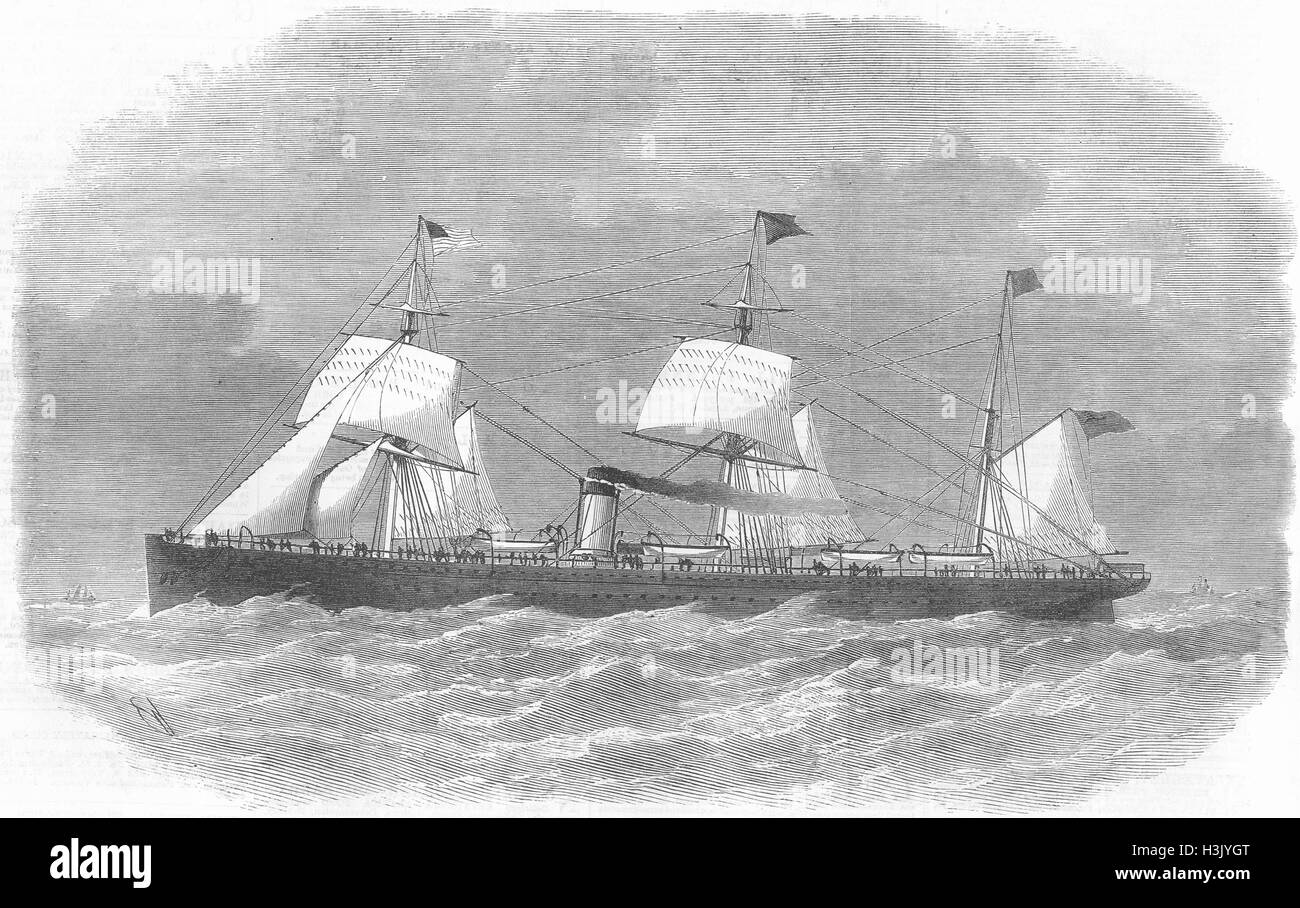 ETHIOPIA Ship Abyssinia 1870. Illustrated London News Stock Photo - Alamy