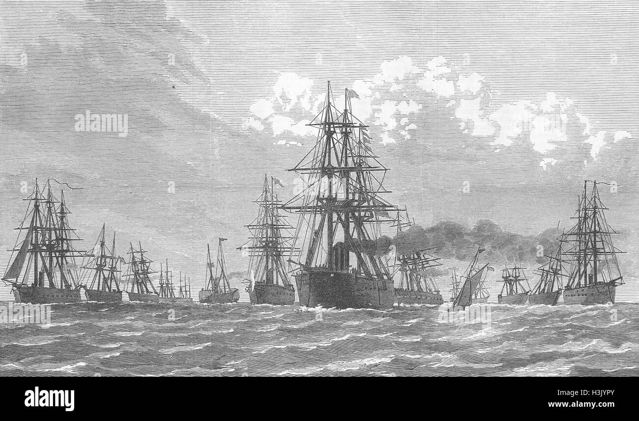 ALEXANDRIA War Departure of Egyptian troops from 1877. Illustrated ...