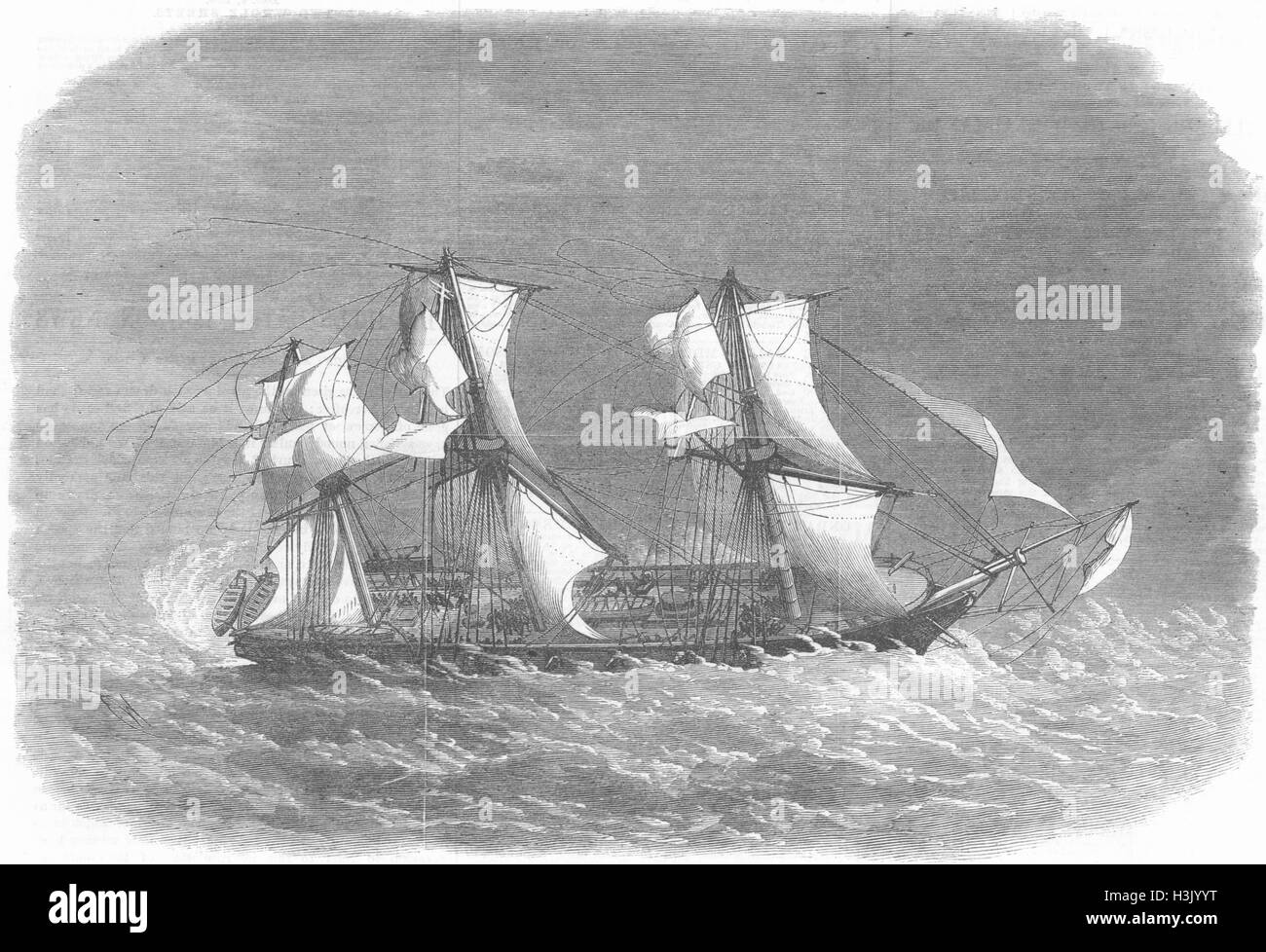 Ships in a squall hi-res stock photography and images - Alamy
