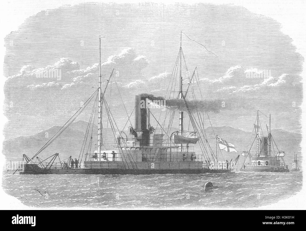 MUMBAI Abyssinia & Magdala ships, Harbour defence 1870. Illustrated ...